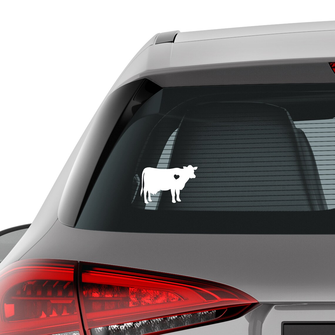 Cow w/ Heart Sticker National Cow Day Car Laptop Vinyl Decal | Etsy