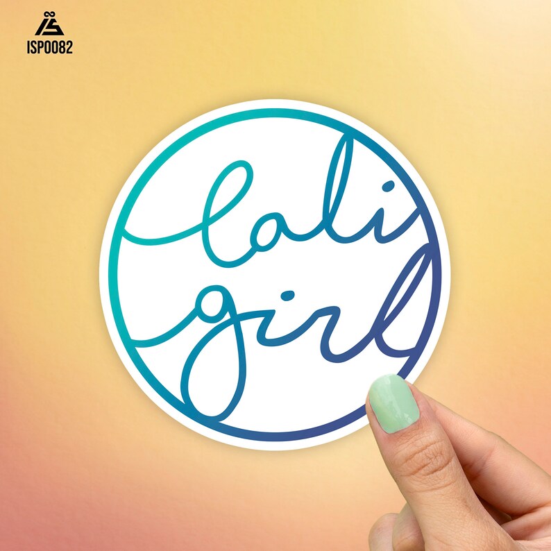 Cali Girl Sticker Best Friend Gift California Stickers Cute - Etsy
