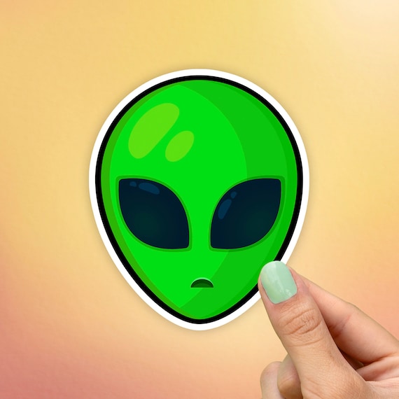 Alien Sticker Best Friend Gift Cool Stickers Space | Etsy