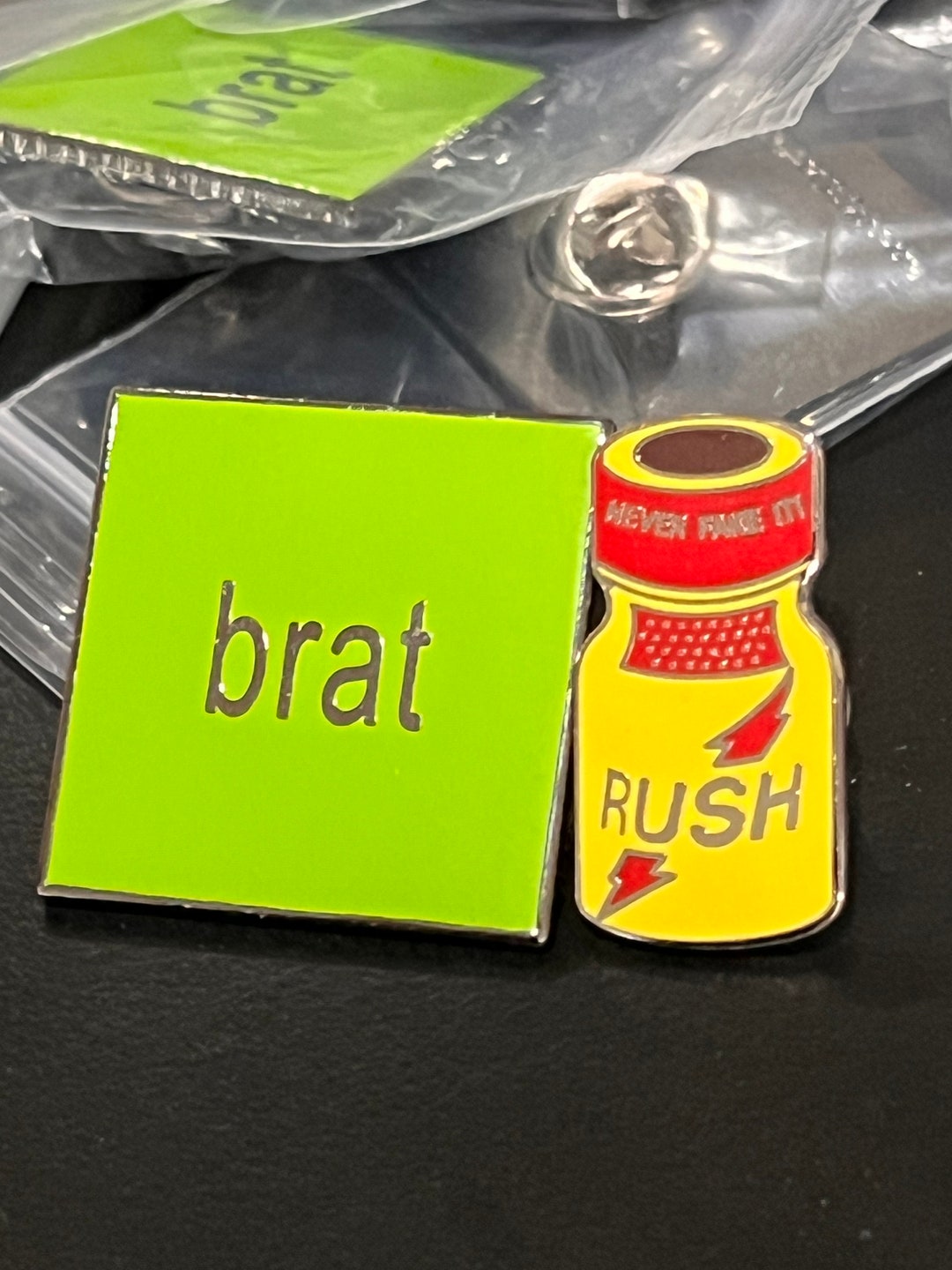 Poppers Brat Enamel Pin 1 Combo Pack Brat Summer Poppers Pig - Etsy