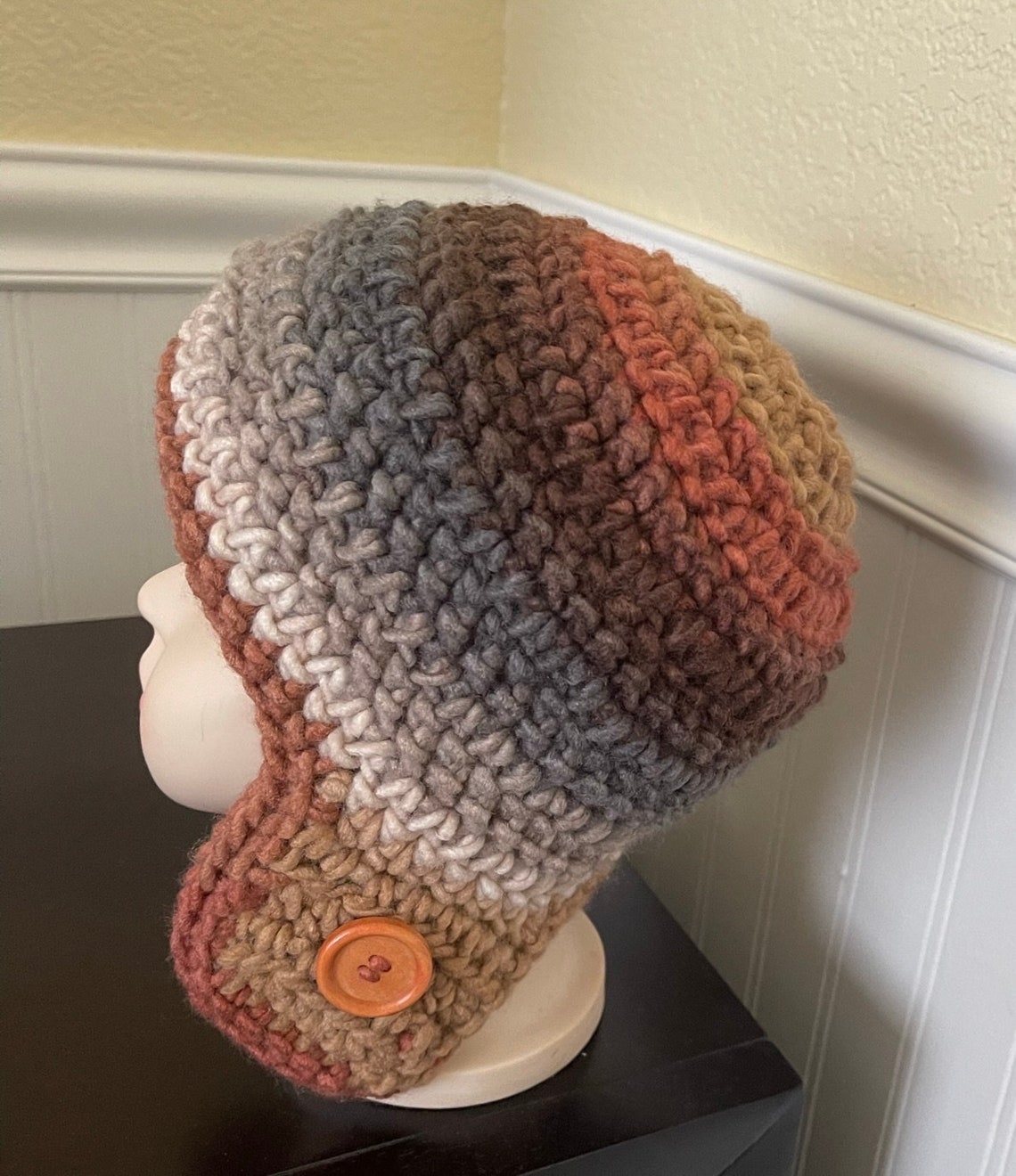 Chunky Earflap Hatearflap Beanieear Flap Winterearflap Warm - Etsy