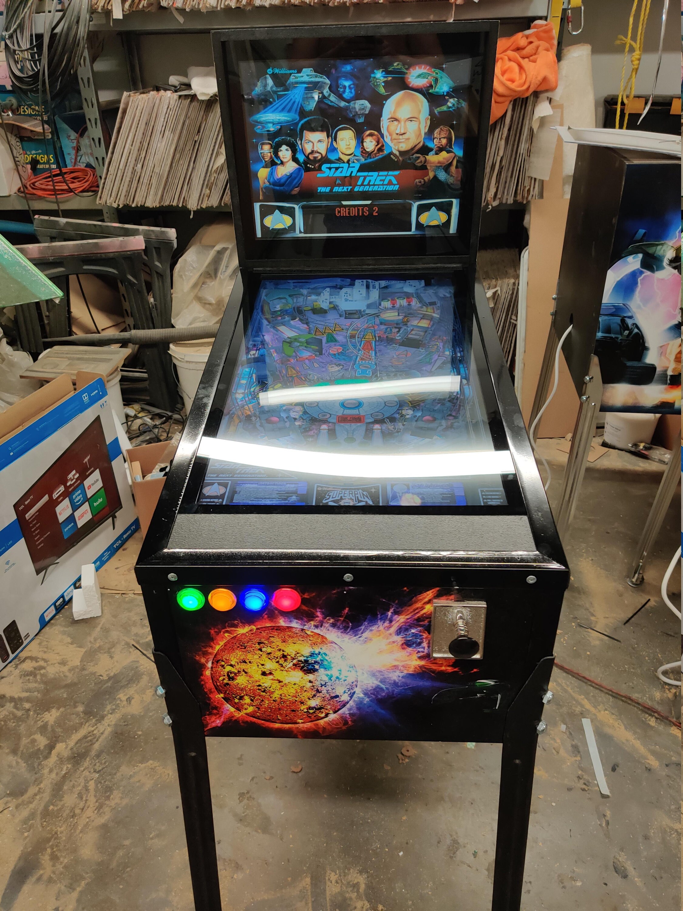 Multiple Size Virtual Pinball Machine, Pinup Popper, Visual Pinball 9 ...