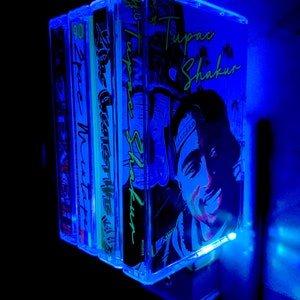 Tupac Night Light-retro Cassette Tape Design-2pac Album Cover Art ...