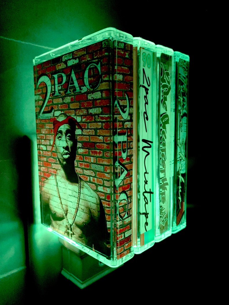 Tupac Night Light-retro Cassette Tape Design-2pac Album Cover - Etsy