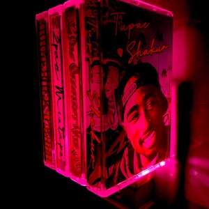 Tupac Night Light-retro Cassette Tape Design-2pac Album Cover Art ...