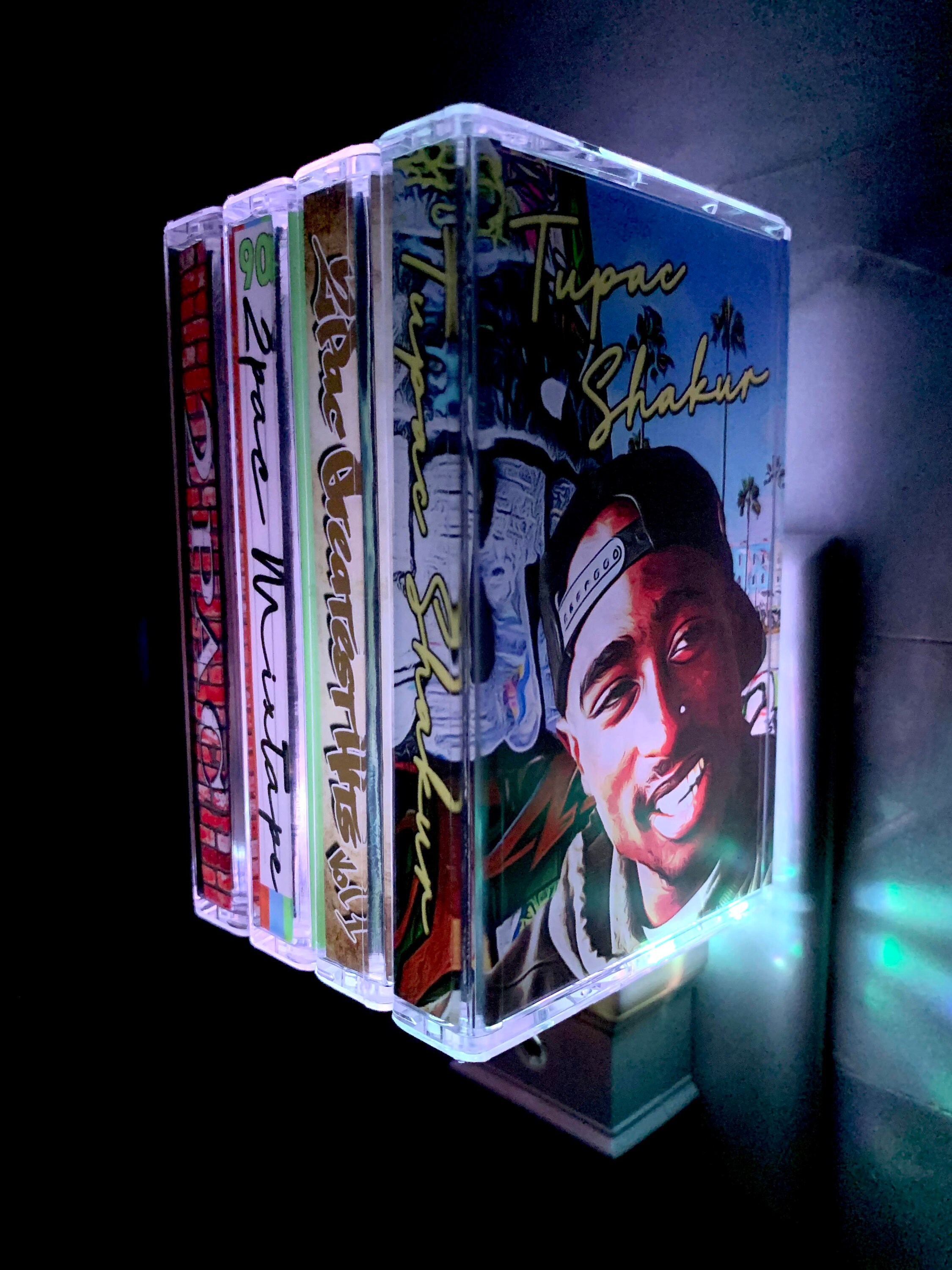 Tupac Night Light-retro Cassette Tape Design-2pac Album Cover - Etsy
