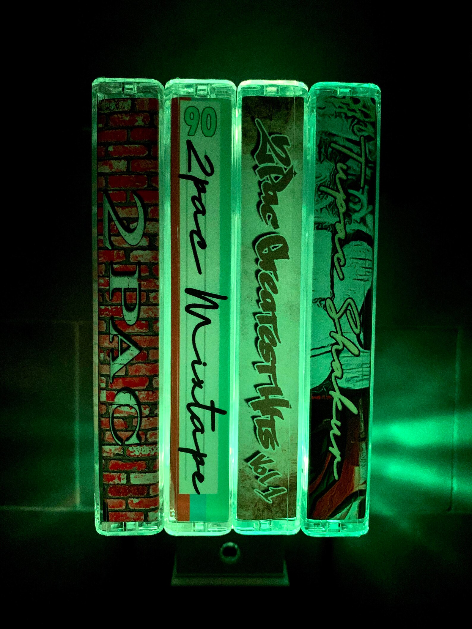 Tupac Night Light-retro Cassette Tape Design-2pac Album Cover - Etsy