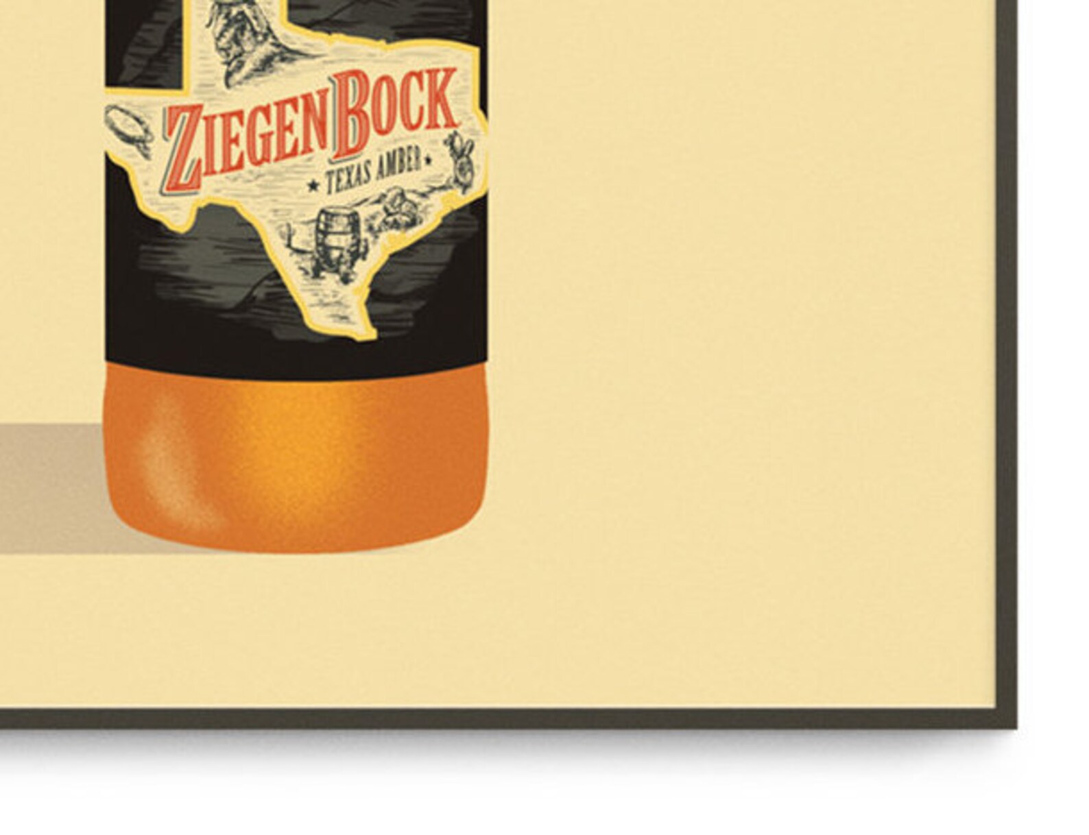 Ziegenbock Beer Art, Texas Art, Beer Wall Art, Bar Art, Kitchen Print ...