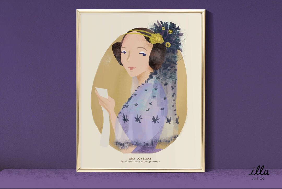 Ada Lovelace, Inspirational Women Portrait, Women of Science, STEM for ...