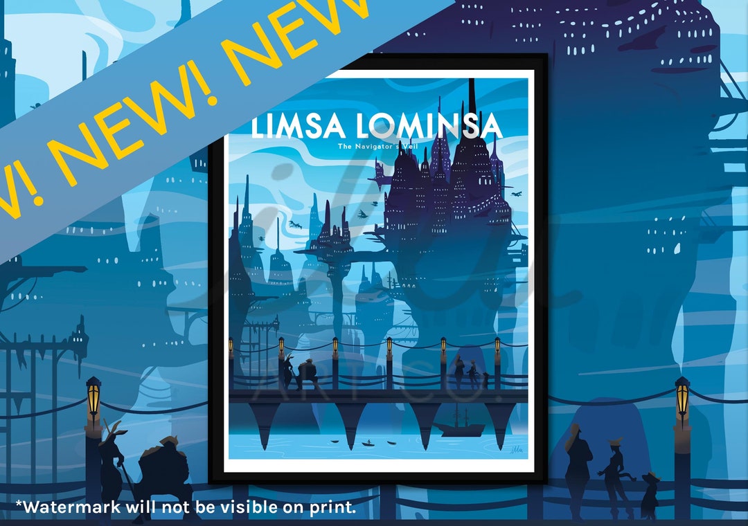 Limsa Lominsa Art Print FFXIV Art Final Fantasy Nerdy Gift - Etsy