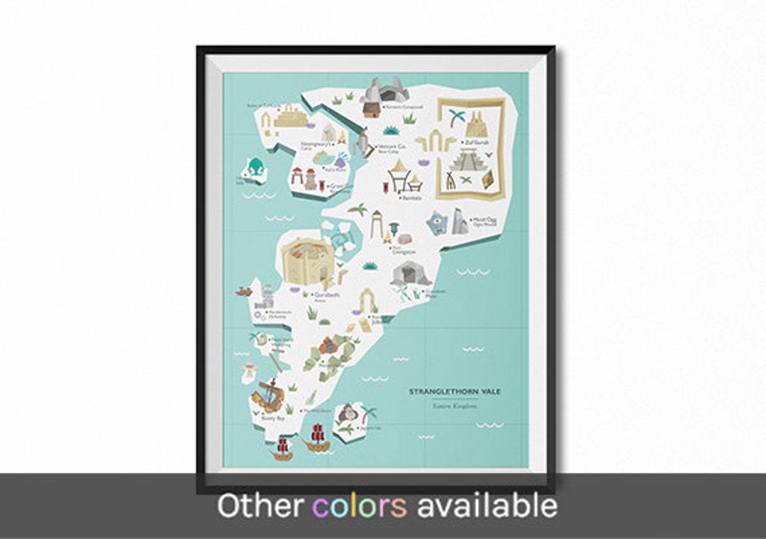 Travel Poster, Gift for Gamer, Retro Travel Print, Travel Wall Art ...