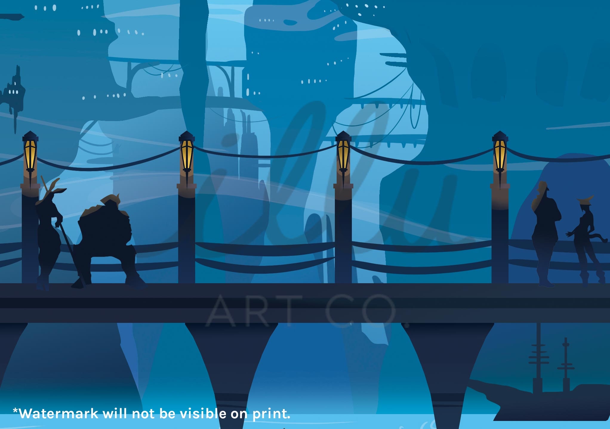 Limsa Lominsa Art Print FFXIV Art Final Fantasy Nerdy Gift - Etsy