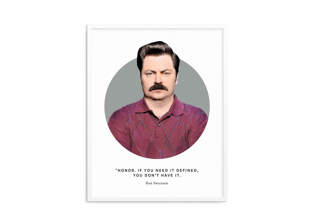 Ron Swanson Funny Quote Print, Parks and Rec Quote Wall Art, Christmas ...