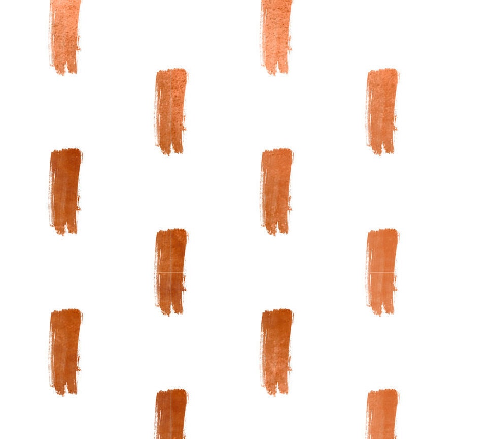 Copper Brush Stroke Art Abstract Wall Art Copper Wall Decor | Etsy