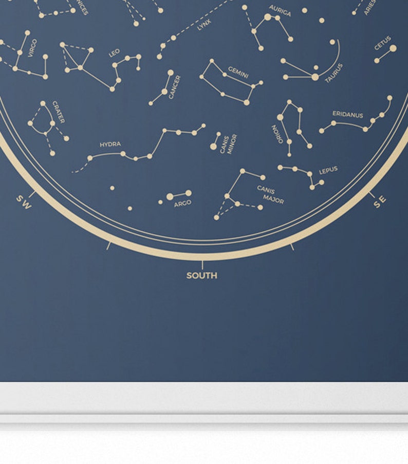 Star Chart Print Vintage Star Chart Minimal Wall Art Star - Etsy