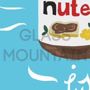 Home is Where the Nutella Is, Funny Quote Print, Kitchen Quote ...
