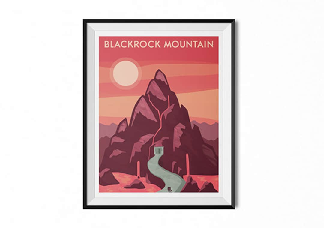 Travel Poster, Gift for Gamer, Blackrock Travel Print, Warcraft Print ...