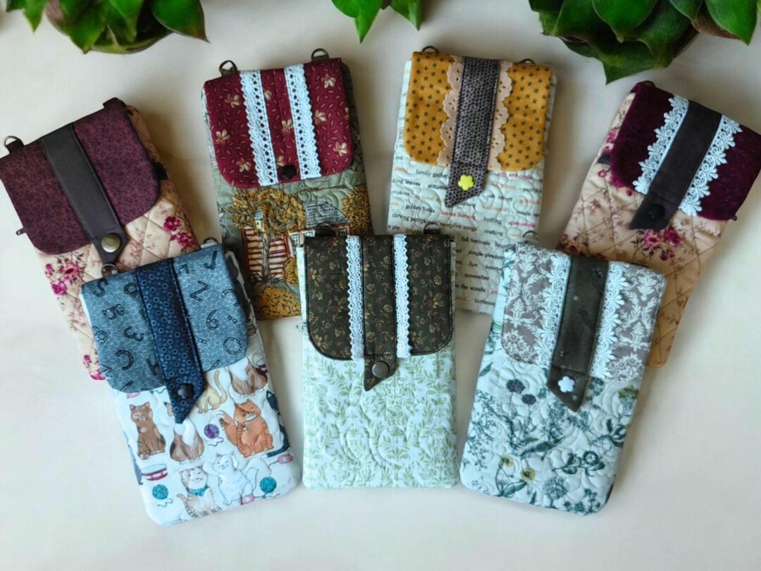 Handmade Crossbody Mobile Phone Bag - Etsy