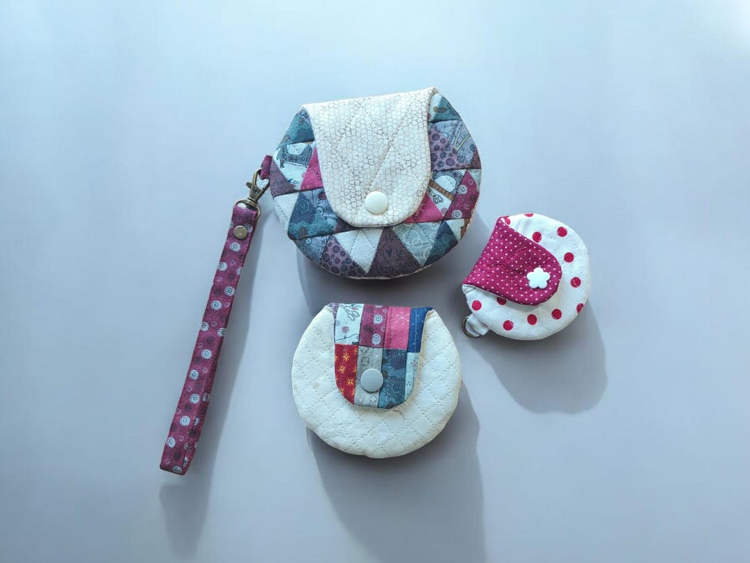 002 Circle Pouch Pattern - DIY Gift - Sewing Project for Beginner ...