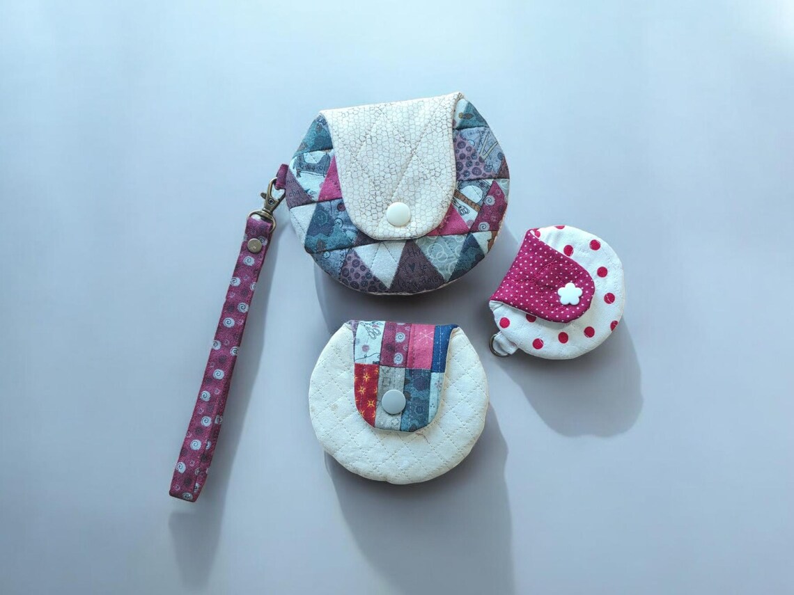 002 Circle Pouch Pattern - DIY Gift - Sewing Project for Beginner ...