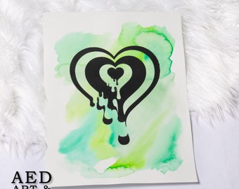 Drippy Watercolor - Etsy