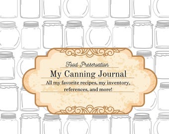 Canning Planner | Printable Food Preservation Planner | Pantry ...