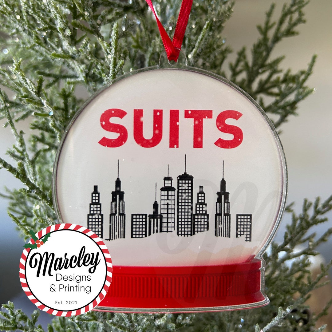 SUITS TV Show Christmas Holiday Ornament, Gift, Harvey Specter, Mike ...