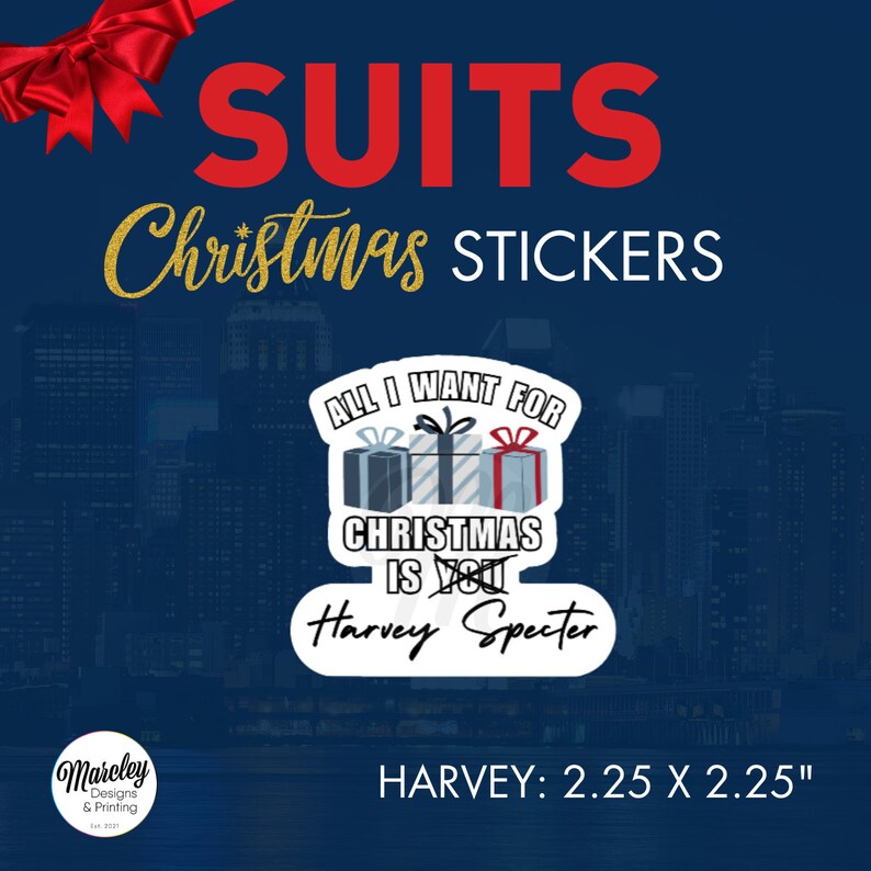 Suits TV Show Stickers | Harvey Specter | Louis Litt | Vinyl Sticker ...