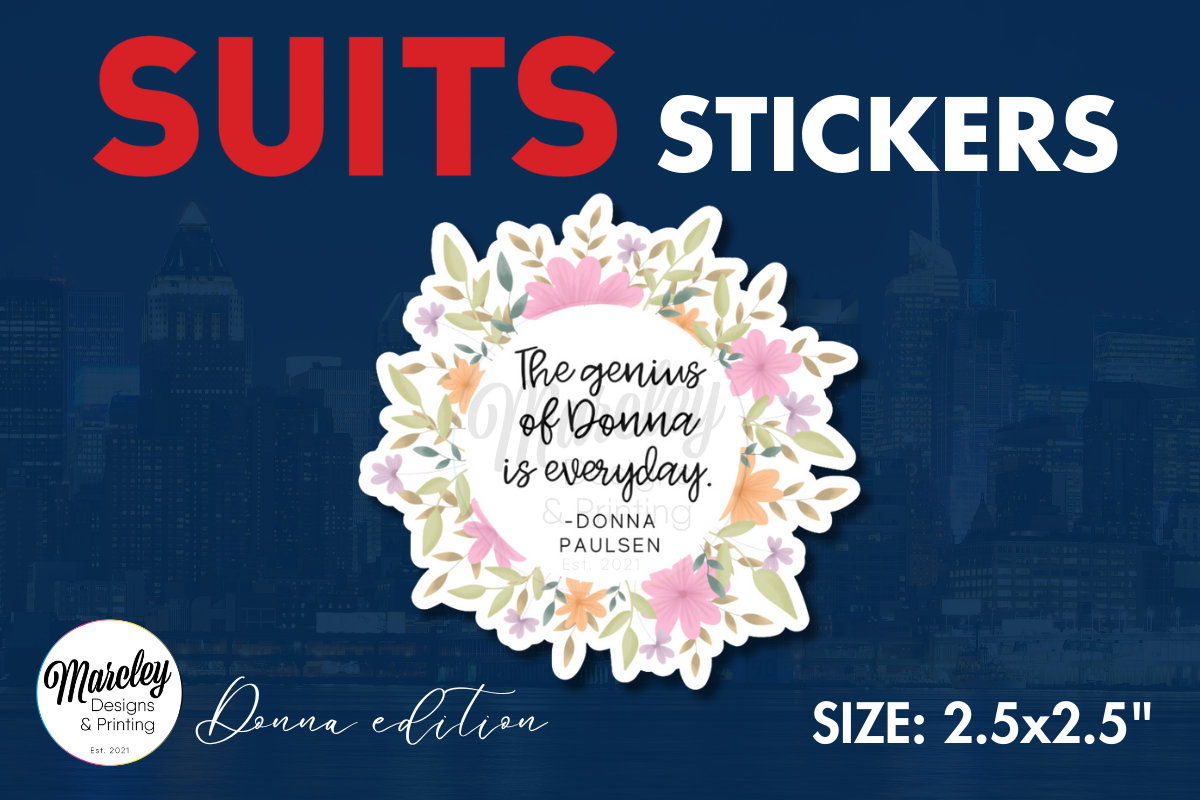Suits TV Show Stickers Donna Edition Donna Paulsen Vinyl Sticker Gift ...