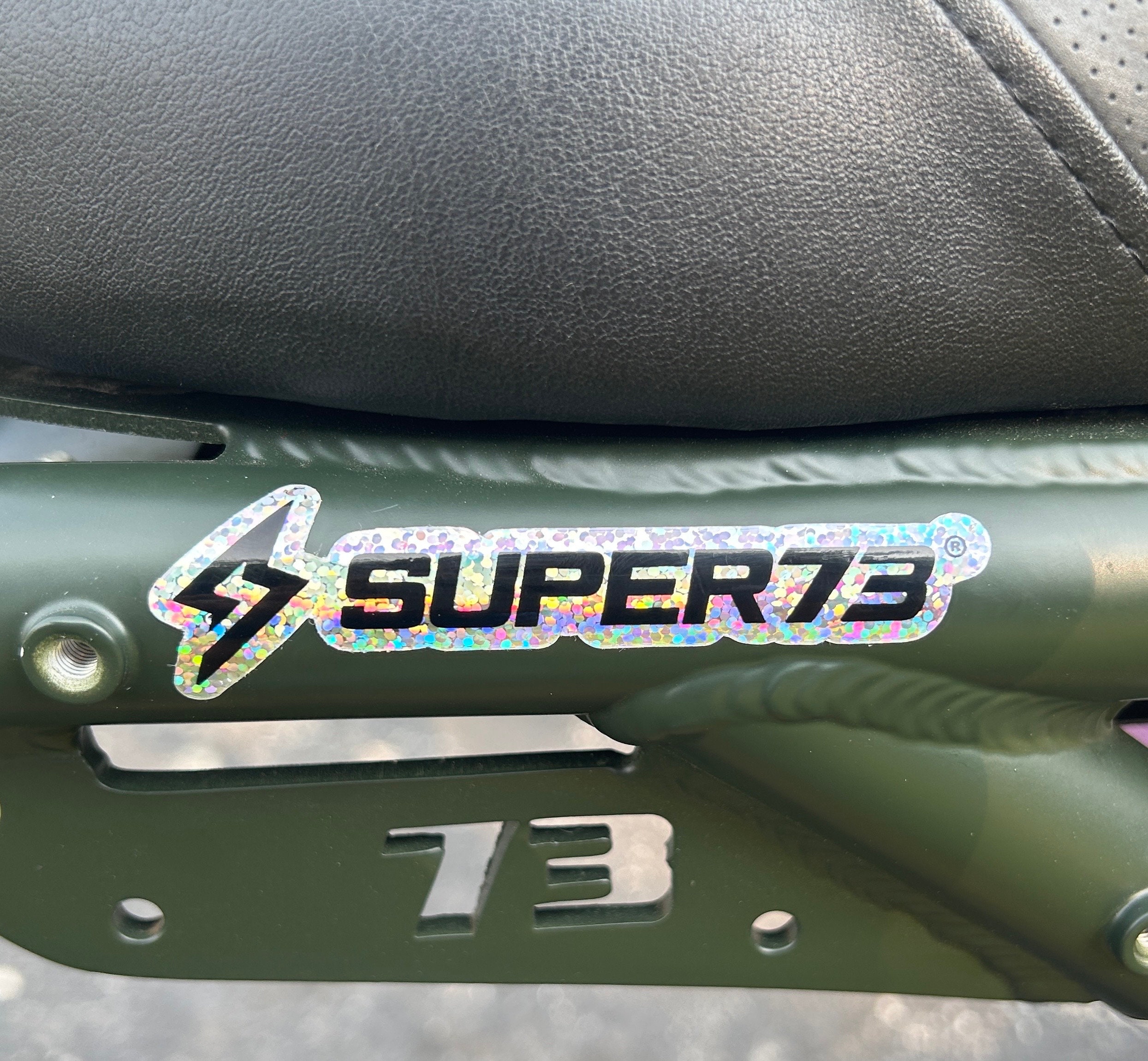 Super73 Glitter Bike Sticker | Helmet Sticker| Water Bottle Sticker ...