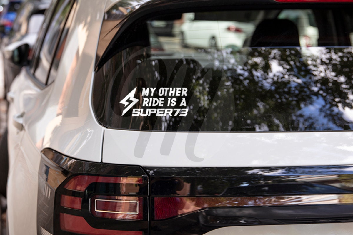 Super 73 Inspired Vehicle Decal | Car Window | Sticker | Electric Bike ...