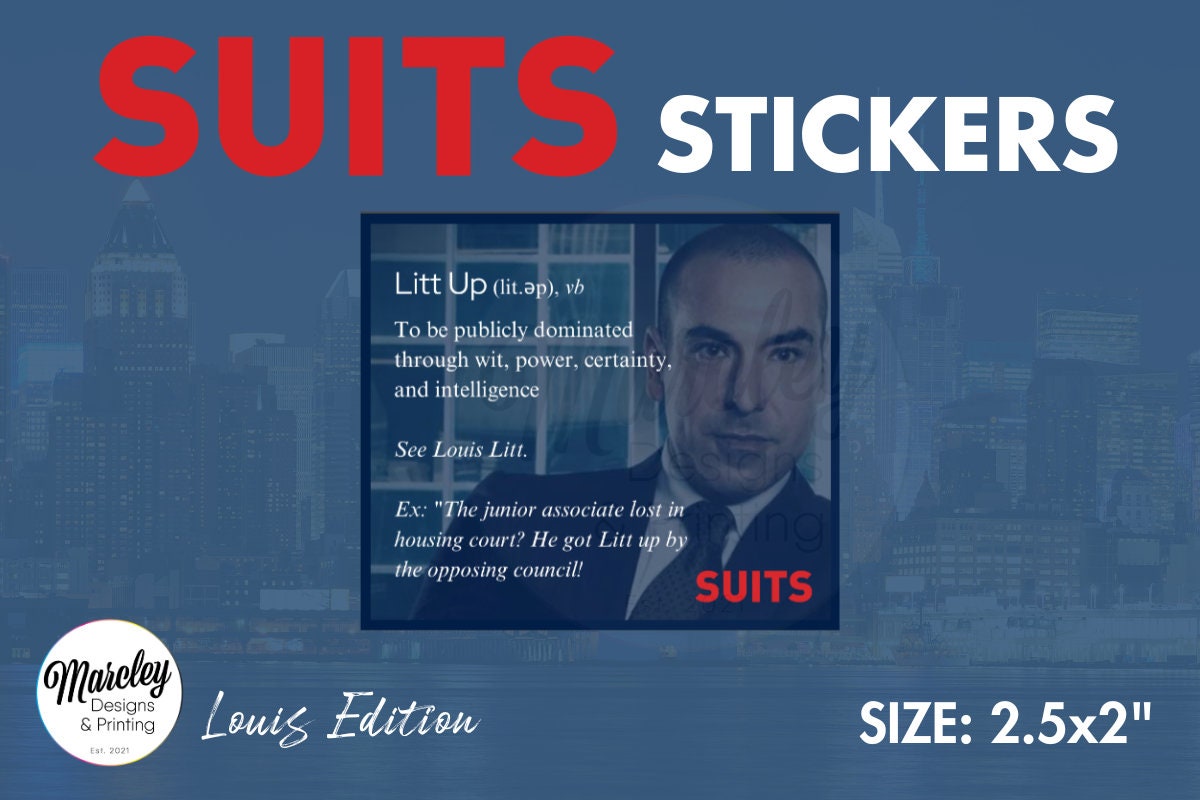 Suits TV Show Stickers | Louis Edition| Louis Litt | Vinyl Sticker ...