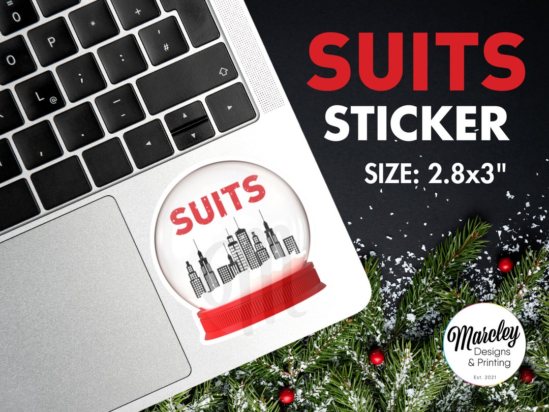 SUITS TV Show Christmas Holiday Sticker, Gift, Harvey Specter, Mike ...