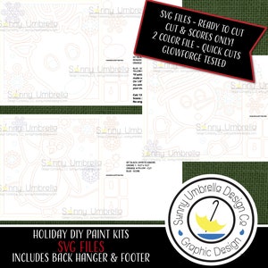 SVG FILES for 5 Holiday DIY Paint Kits - Etsy