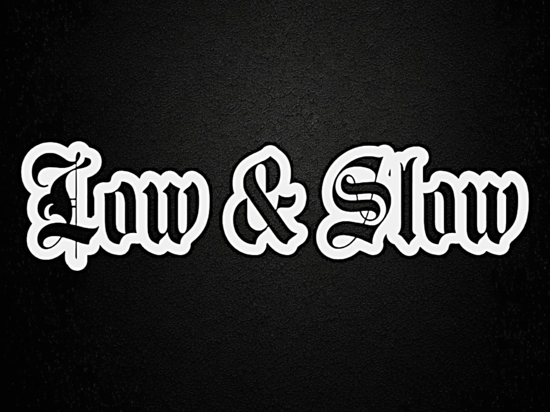 LOW & SLOW Decal | Lowrider Stickers for Windows Car Laptop Skateboard ...