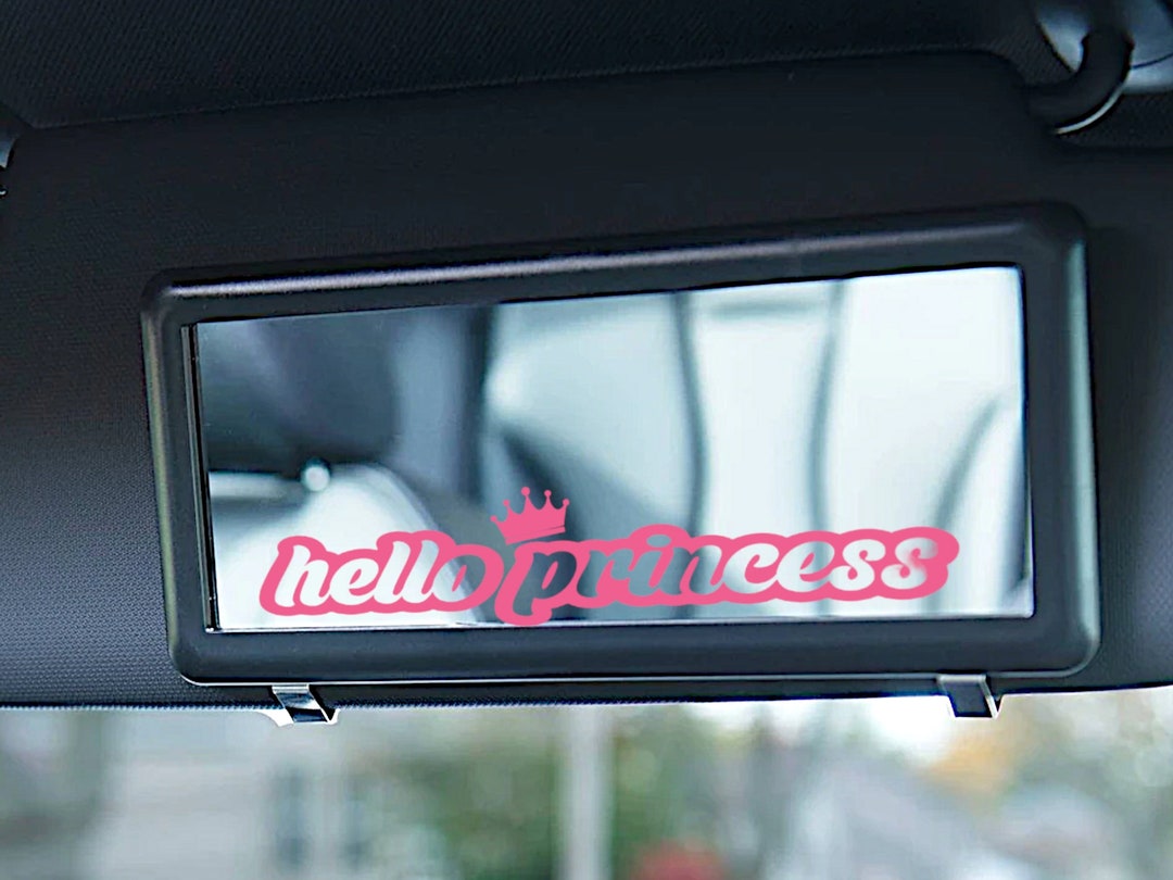 HELLO PRINCESS - Passenger Princess Sticker Mirror Decal | Car Decals ...