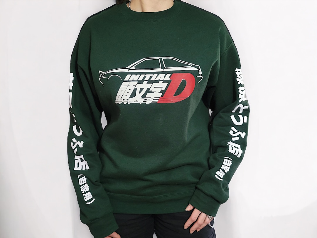 INITIAL D Ae86 Crewneck JDM Sweatshirt | Japanese Streetwear for Car ...