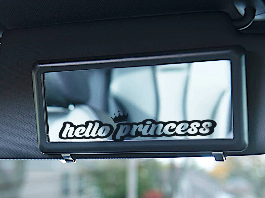 HELLO PRINCESS Passenger Princess Sticker Mirror Decal Car Decals for ...