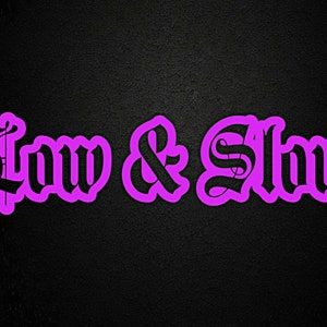 LOW & SLOW Decal | Lowrider Stickers for Windows Car Laptop Skateboard ...