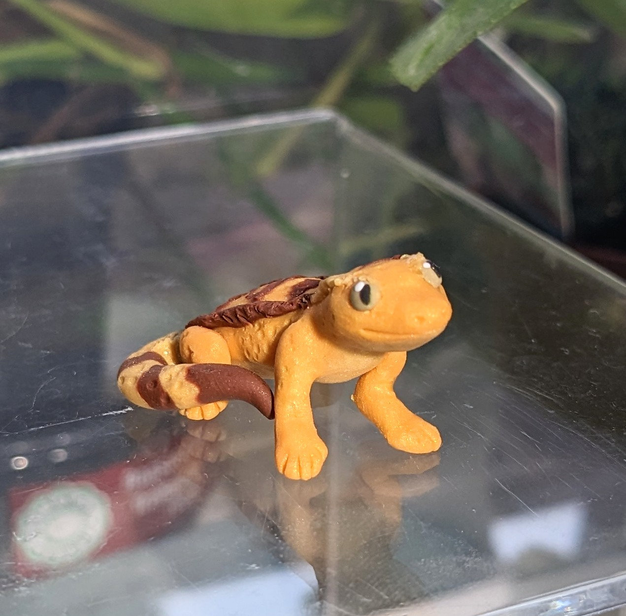 OOAK Crested Gecko Figurine Polymer Clay Cute Handmade Reptile Pet ...