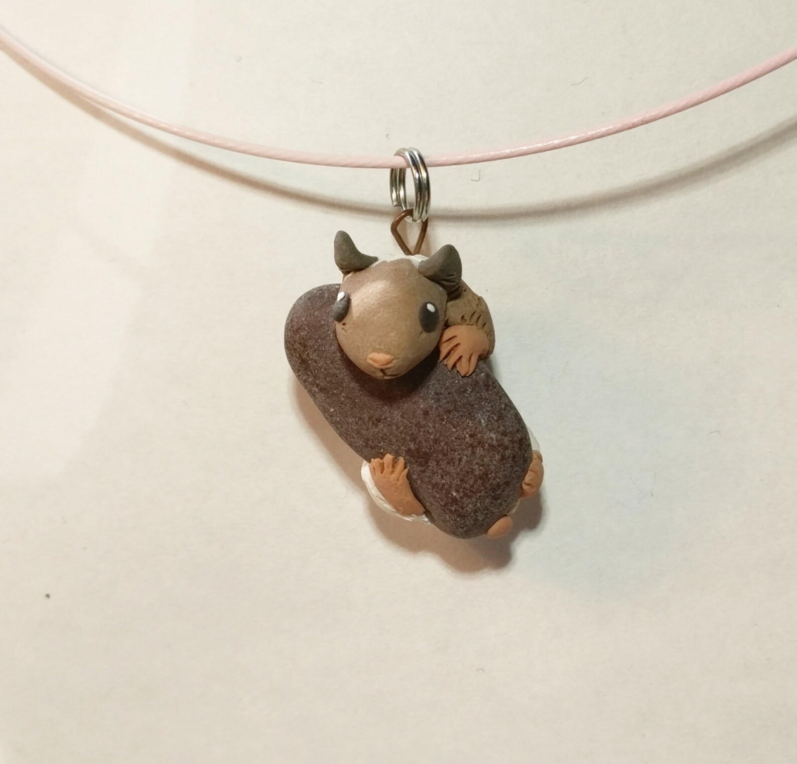 OOAK Hamster Pendant Polymer Clay Necklace Handmade Pet Syrian - Etsy