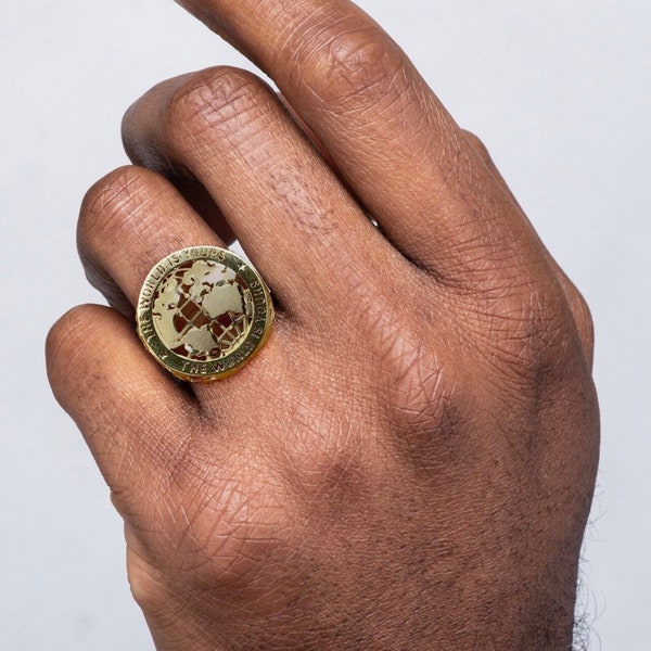 Globe Ring - Etsy