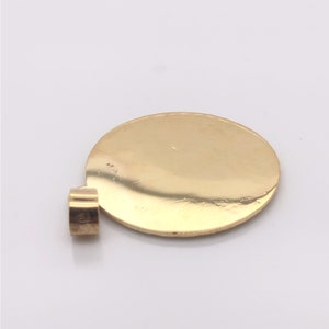 18k, 14k Solid Yellow Gold Allah Islam Islamic Name of God Round ...