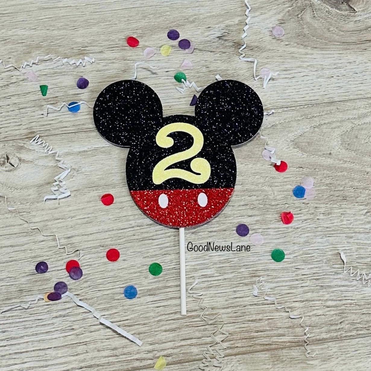 Any Number Custom Mickey Mouse, Cake Topper, 1st Birthday - Etsy