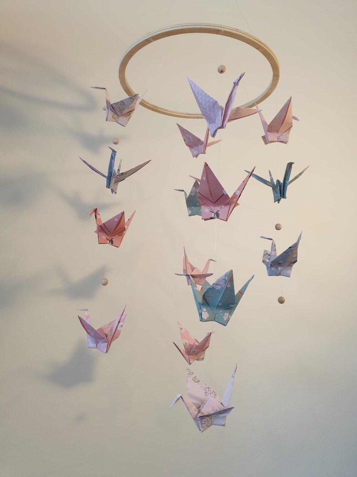 Origami Mobile – Hanging Paper Decoration | Nursery, Boho, or ...