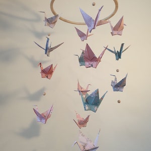 Origami Mobile – Hanging Paper Decoration | Nursery, Boho, or ...