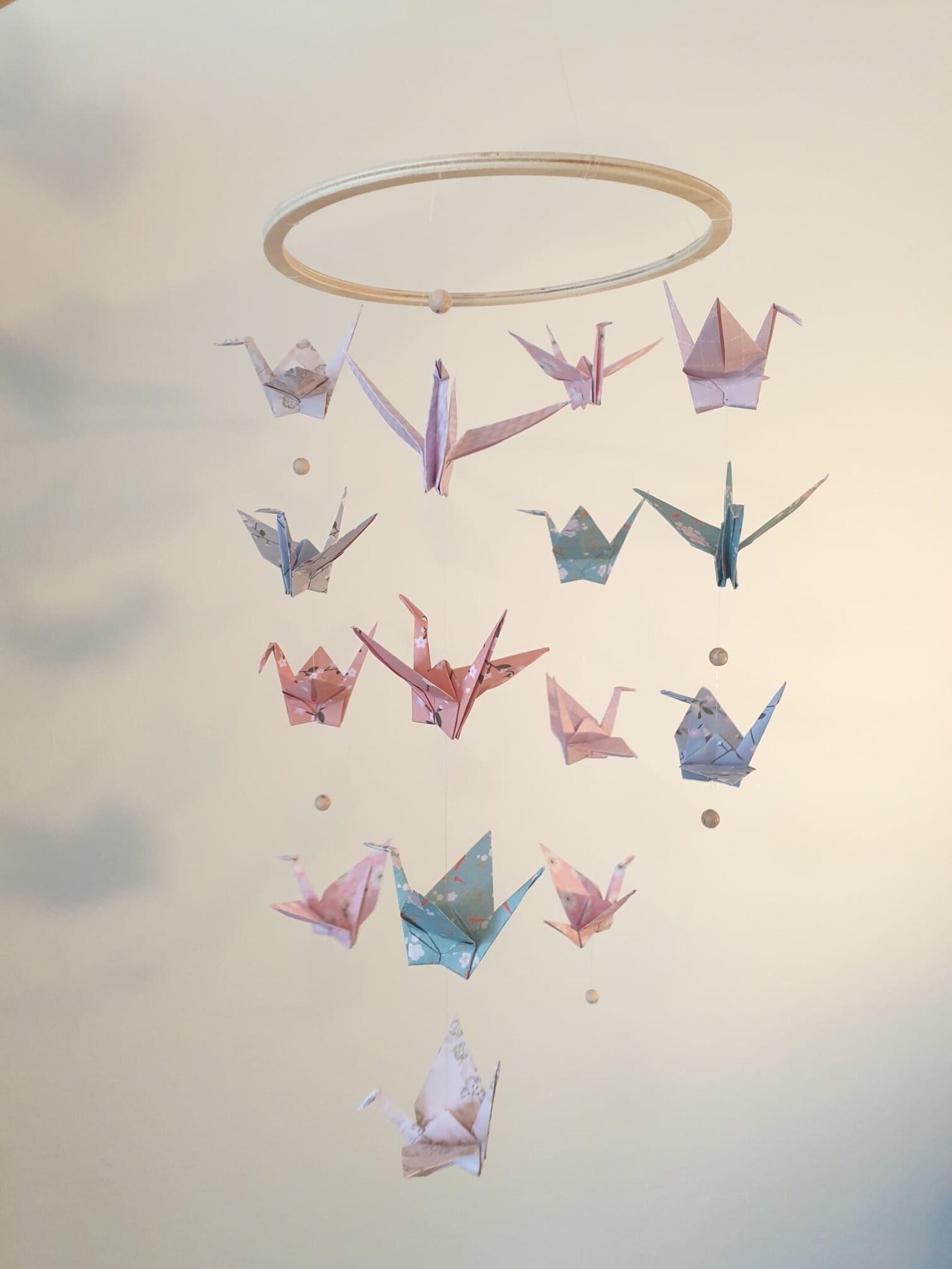 Origami Mobile – Hanging Paper Decoration | Nursery, Boho, or ...