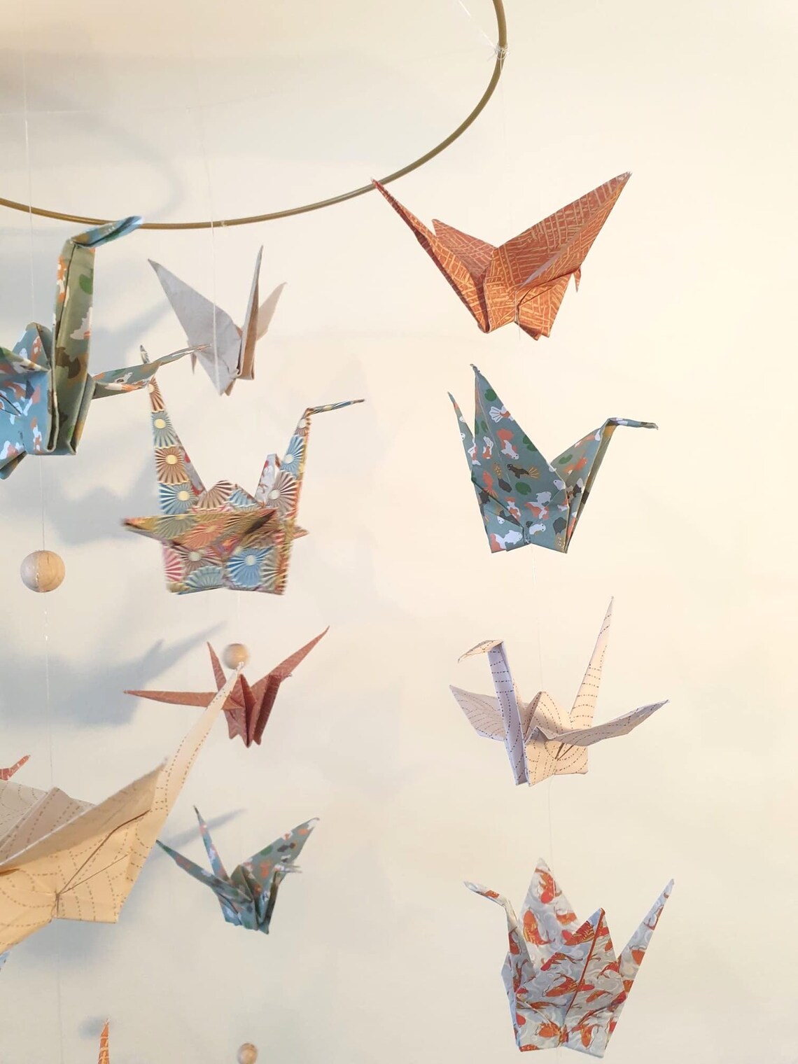 Origami Mobile – Hanging Paper Decoration | Nursery, Boho, or ...