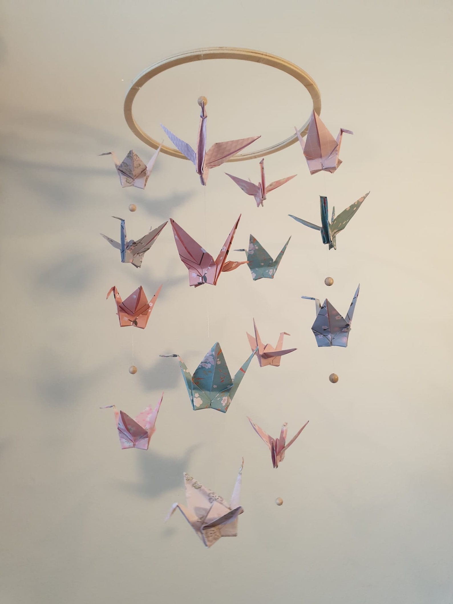 Origami Mobile – Hanging Paper Decoration | Nursery, Boho, or ...