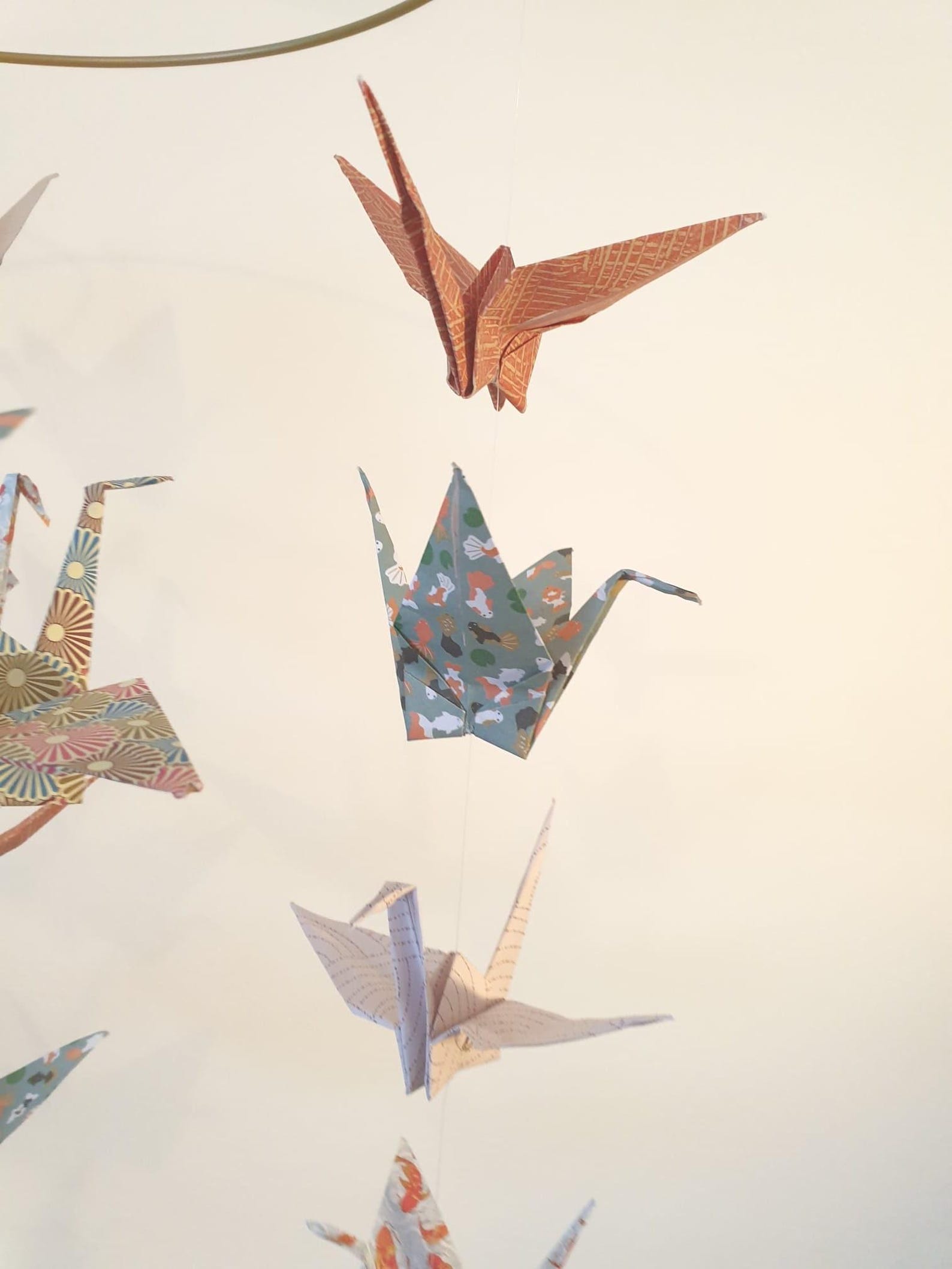 Origami Mobile – Hanging Paper Decoration | Nursery, Boho, or ...